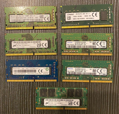 LAPTOP RAM 8GB DDR4 STICKS LOT OF 7 | eBay UK
