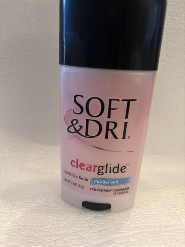 New Soft & Dri Clear Glide Invisible Solid Deodorant Powder Soft 2.6oz ...