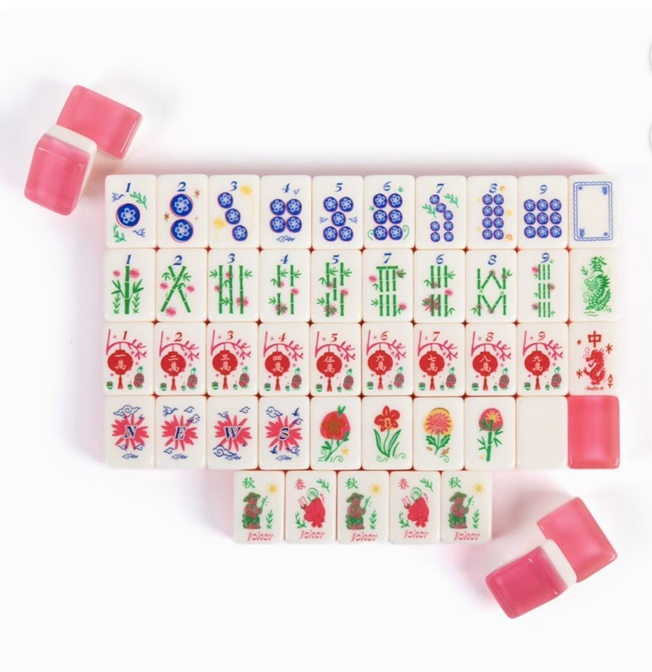 Sam’s Club Delux Acrylic American Mahjong Set Tiles Racks Bag Limited ...