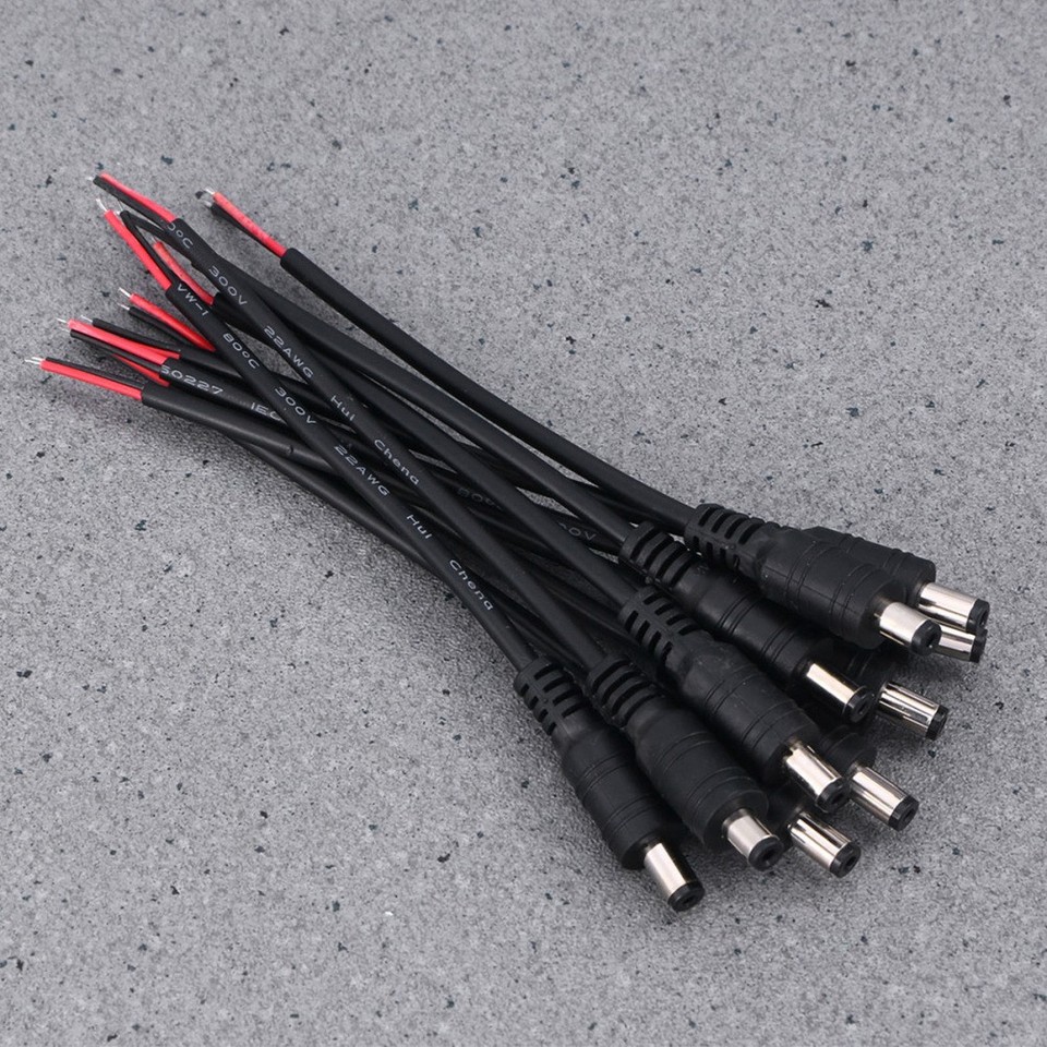 10 PCS Power Connector Pack CCTV Female DC Plug Connettori Per Cavi | eBay