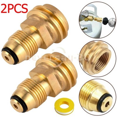 2PCS POL to QCC1 Propane Tank Adapter 100 lb LP Tank Valve to Type-1 ...