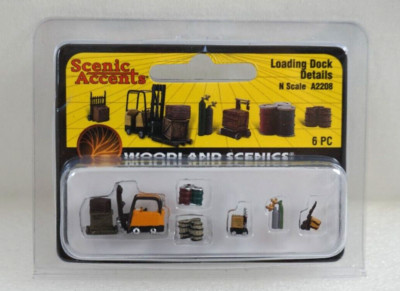 NOS Woodland Scenics LOADING DOCK DETAILS N Scale People Accessories ...