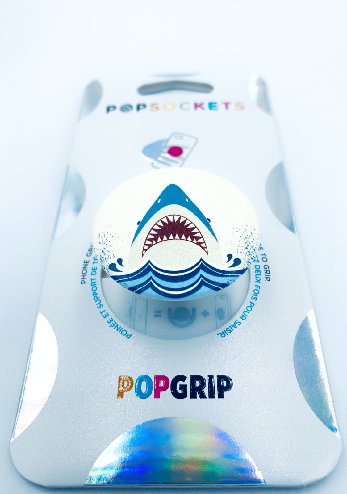 Authentic Popsockets Shark 🦈 Jump Swappable Top Phone Grip Popsocket ...