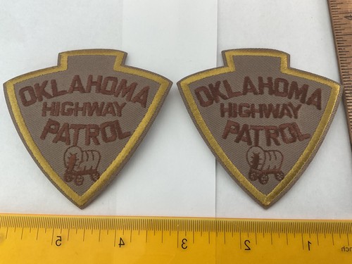 Oklahoma Highway Patrol collectors Hat patch set 2 pieces all new | eBay