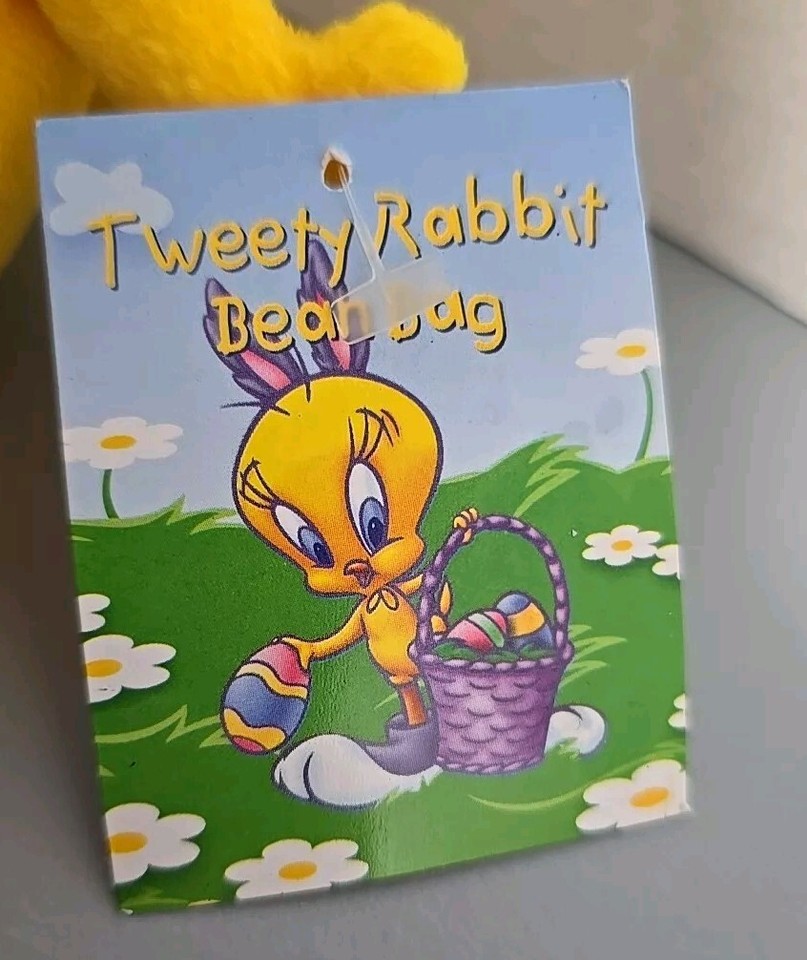 Vintage Tweety Bird Easter Bunny Plush Warner Bros Looney Tunes NWT ...