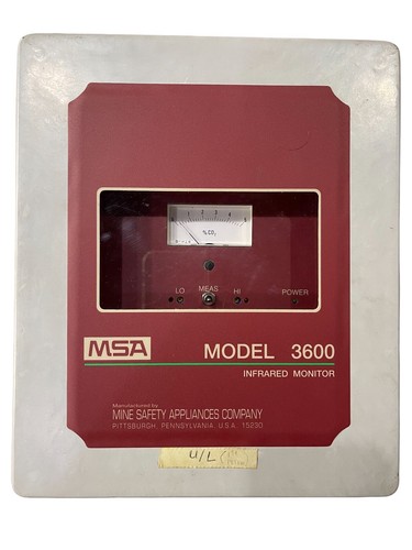 MSA MINE SAFETY INFRARED CO2 MONITOR MODEL 3600 | eBay