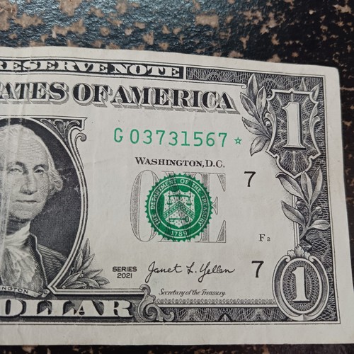 2021 1 DOLLAR STAR NOTE, LOW PRINT, FREE SHIPPING | eBay