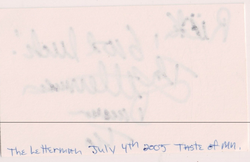 Autographed 3x5 Card Donovan Tea Singer of The Lettermen | eBay