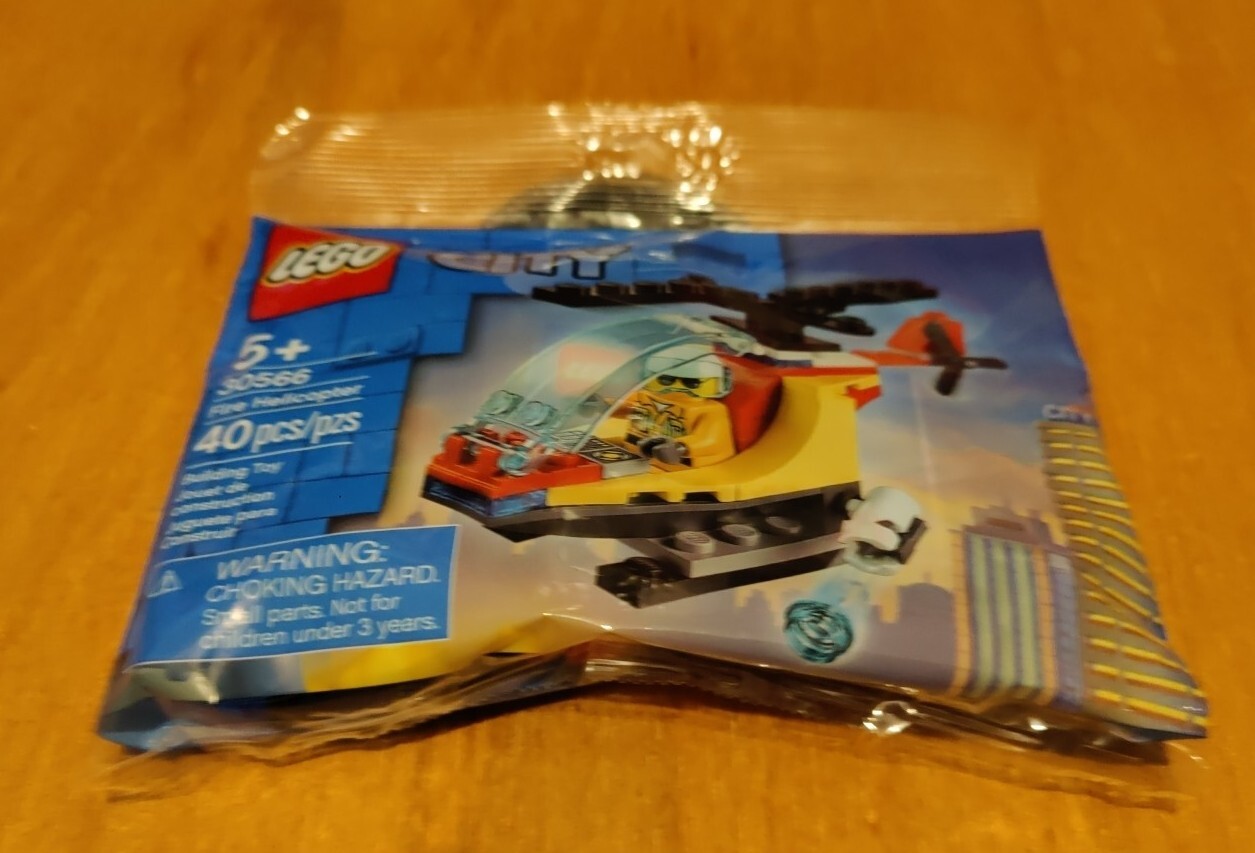 Lego 30566 Fire Helicopter City Poly Bag New Sealed Retired | eBay