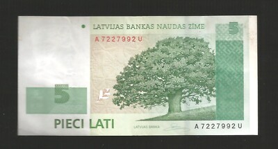 Latvia, 5 Lati, 2007, P-53, Banknote, Pre-Euro | eBay