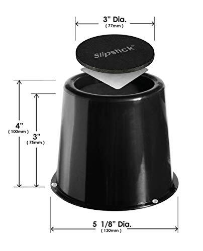 Slipstick CB676 3 Inch Incline Bed Risers for Acid Reflux Pain and ...