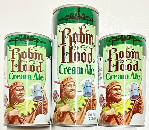 Robin Hood Cream Ale choice of 12 or 16 oz Pittsburgh Brewing steel ...
