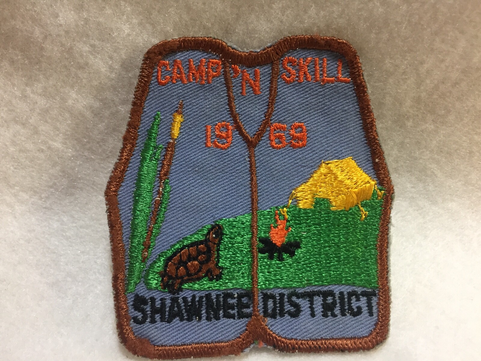 (b70) Boy Scouts - 1969 Shawnee District Camp n' Skill patch | eBay