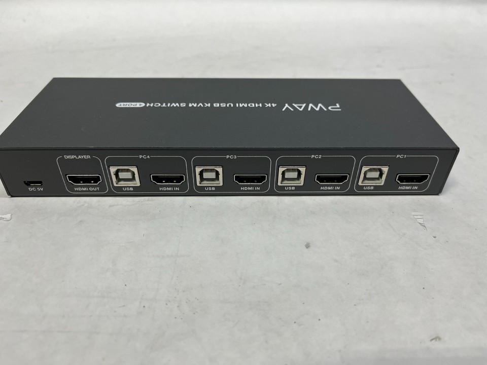 Pway 4K HDMI USB KVM Switch (4x1) | eBay