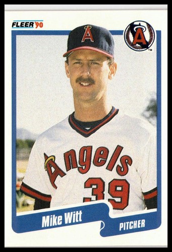 1990 Fleer #148 Mike Witt California Angels | eBay