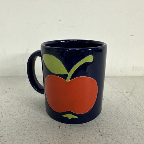 Vintage WAECHTERSBACH West GERMANY RED APPLE COFFEE TEA MUG 1970s Navy Blue | eBay
