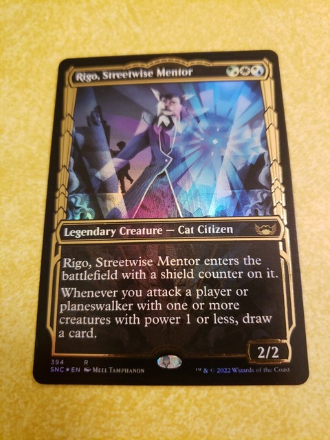 MTG Rigo, Streetwise Mentor Streets of New Capenna 394 Foil Rare for ...