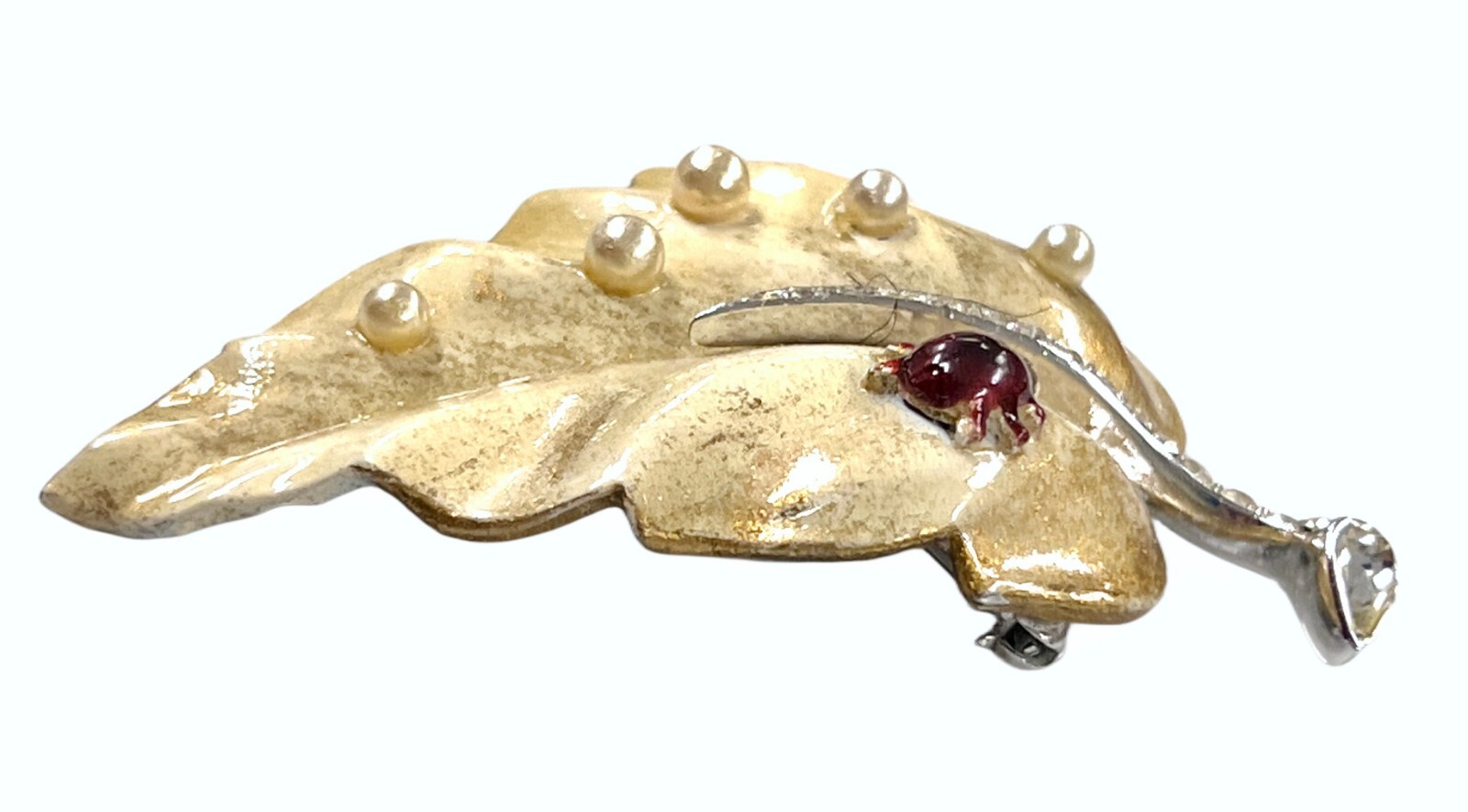 Rare Alfred Philippe Signed Trifari Crown Leaf Ivory … - Gem