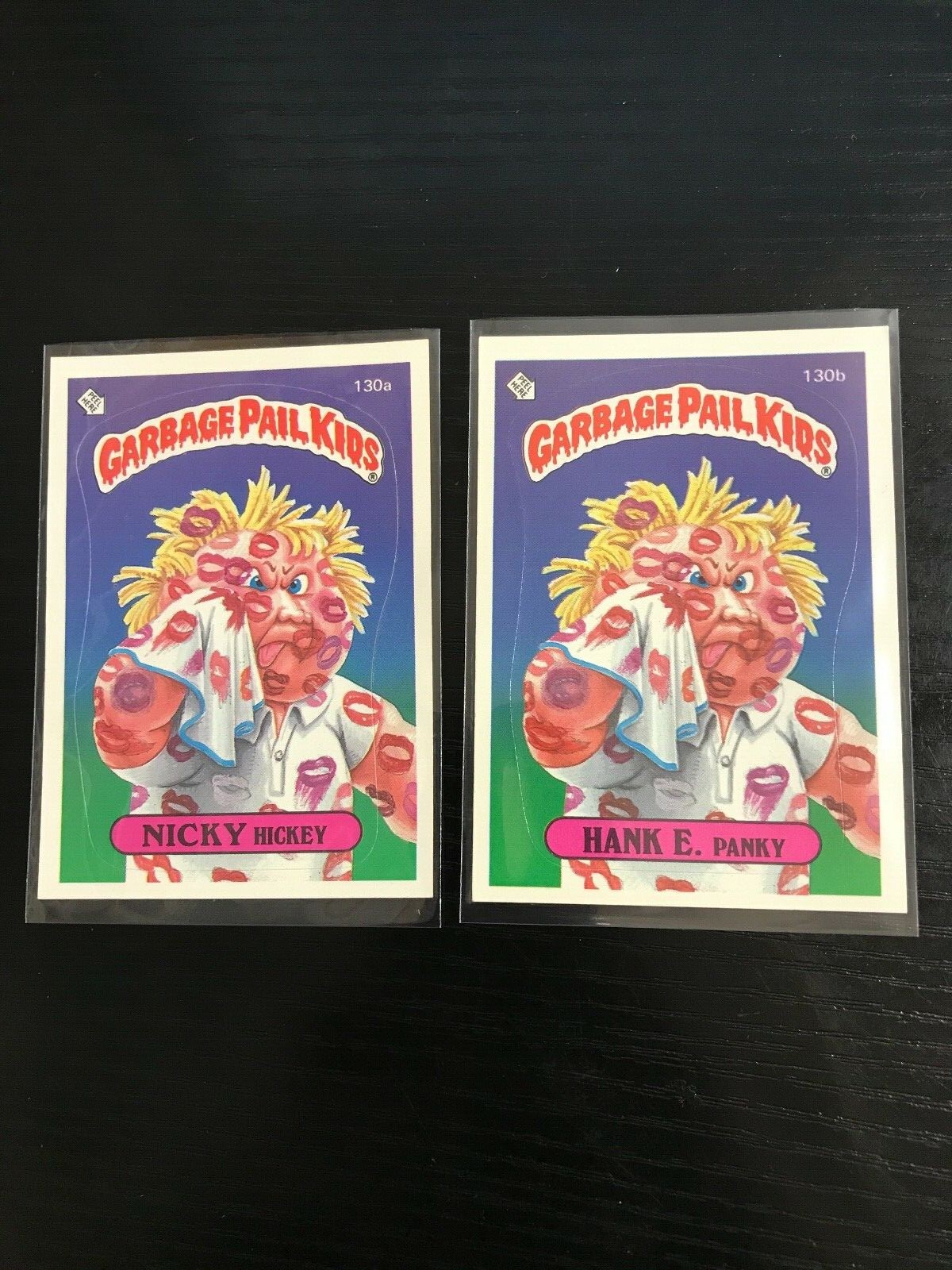 1986 Topps Garbage Pail Kids Series 4 Nicky Hickey 130a & Hank E. Panky ...