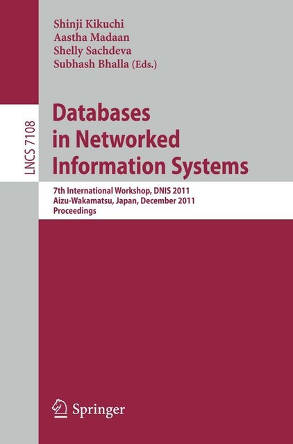 Databases in Networked Information Systems von Shelly Sachdeva Subhash ...