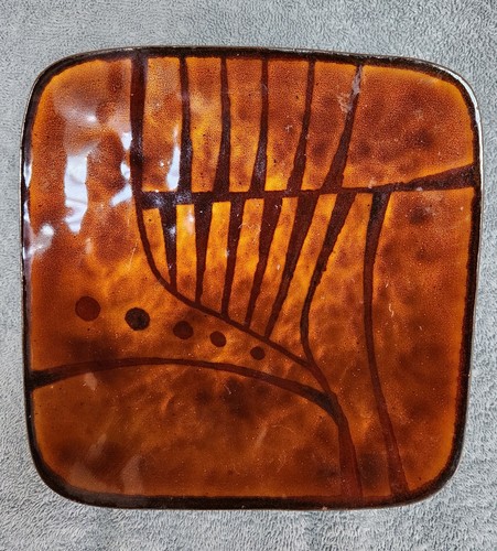 Enamel Over Copper Bowl Hank & Diny Frugte Canada Mid Century Modernist ...