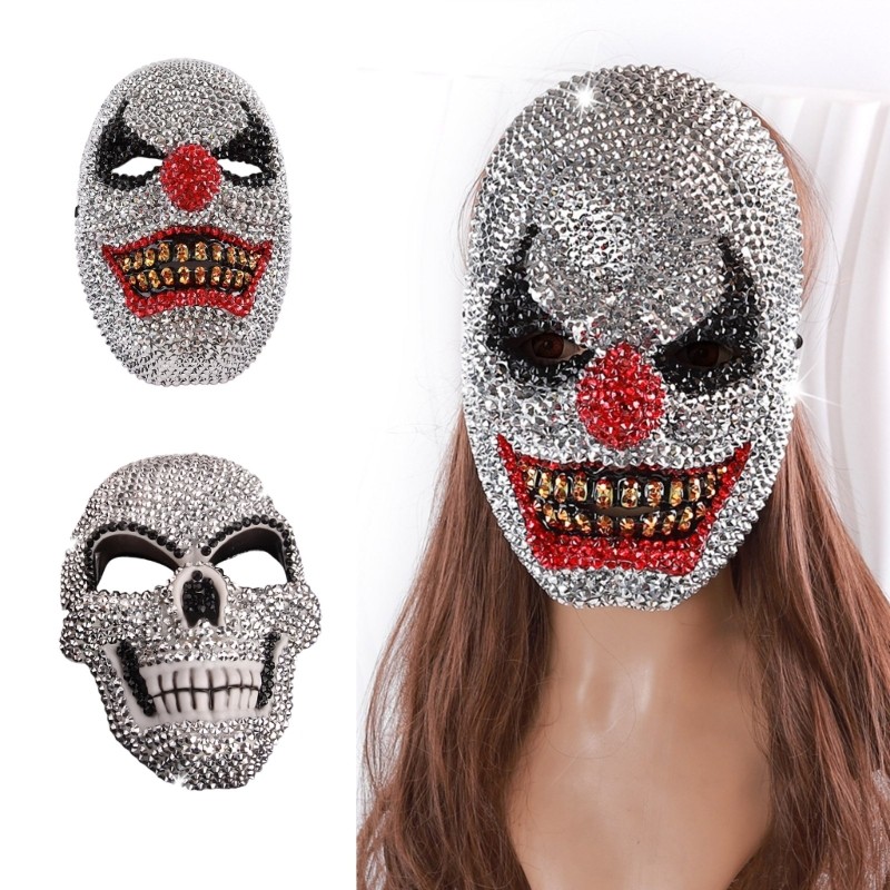 Masquerade Mask Scary Halloween Costume Mask Party Mask Skull Full Face ...