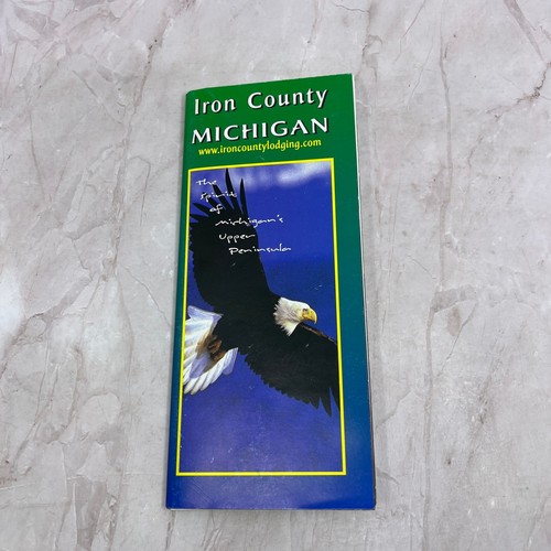 1990s Iron County Michigan Travel Guide and Fold Out Map TH9-TM2 | eBay