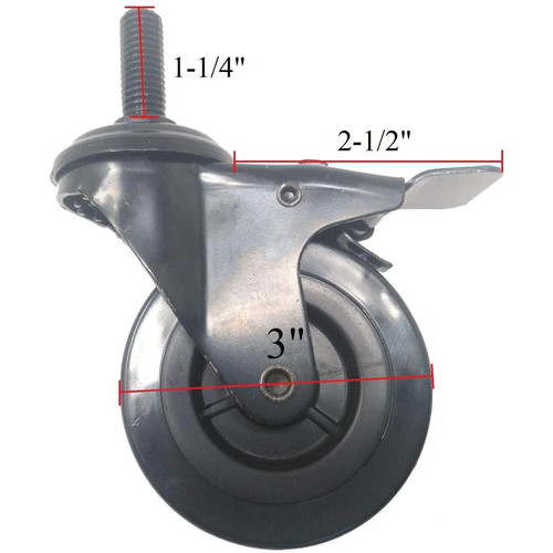 Recteq Pellet Grill 3" Caster Wheel, RT-CASTR-AMP | eBay