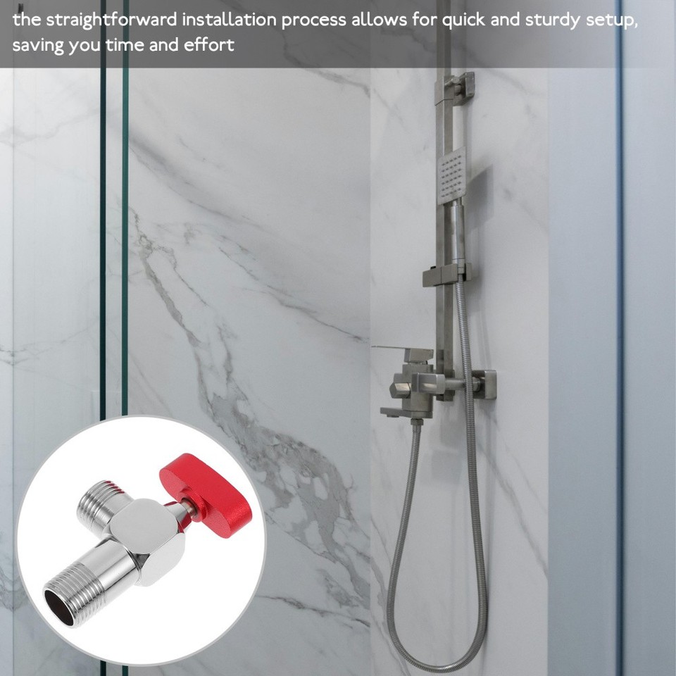 Shower Flow Control Valve Backflow Shut off Angle Bathroom Ground | eBay UK