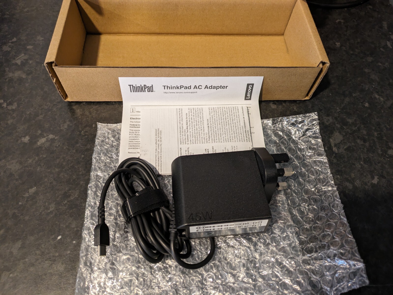 Lenovo 4X20M26276 ThinkPad 65w Adapter USB Type-c UK for sale online | eBay