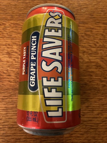 Vintage LIFE SAVERS Soda Can GRAPE PUNCH unopened | eBay