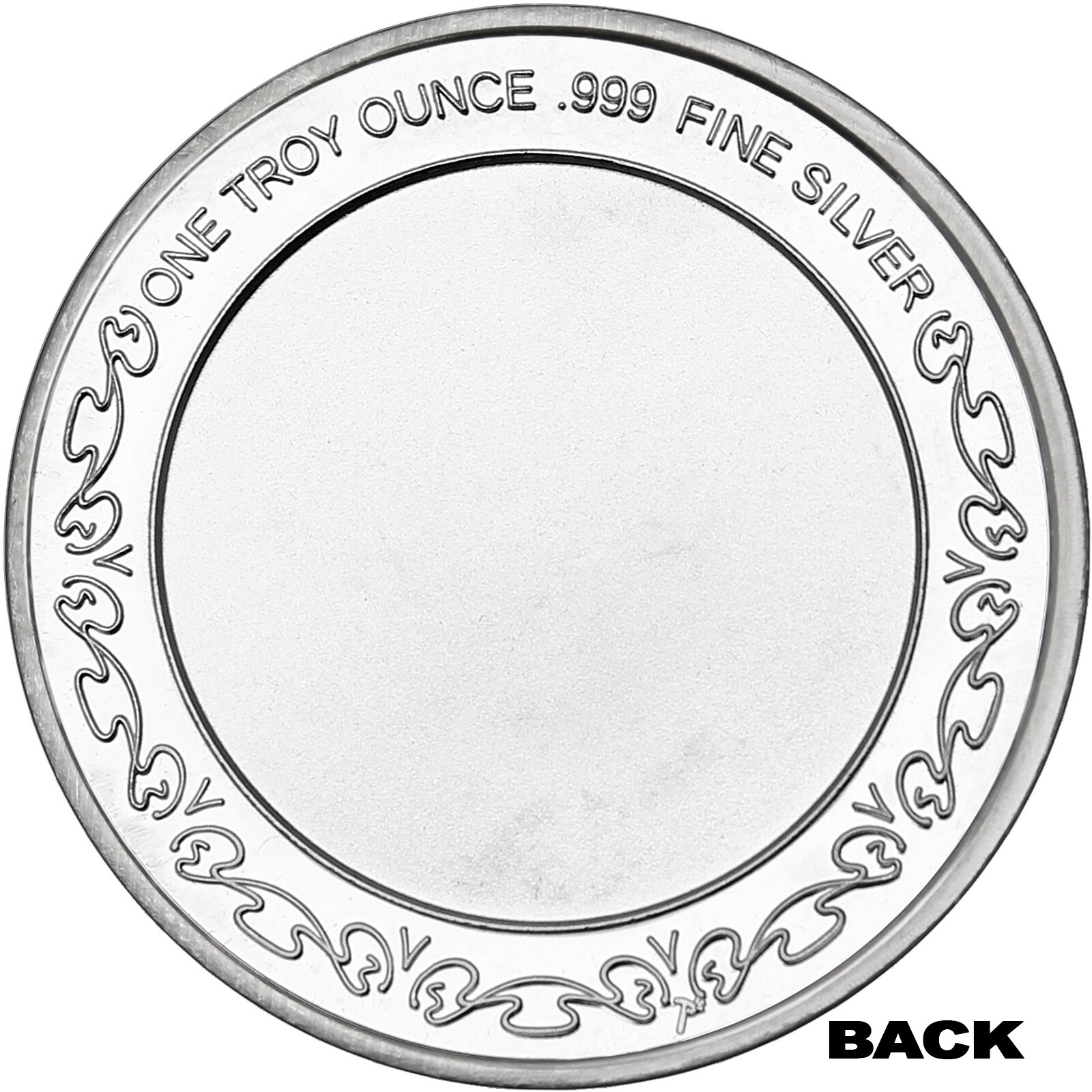 Blank Customizable Bullion 1oz 999 Fine Silver Round by SilverTowne in ...