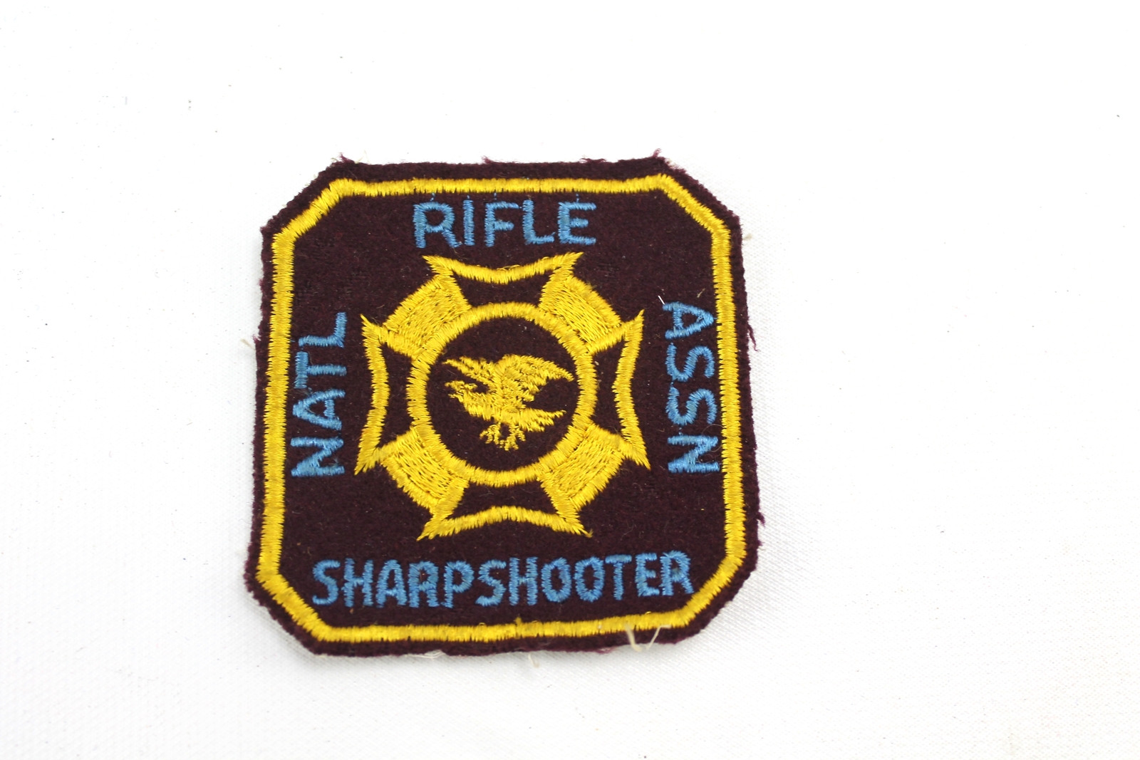 Vintage Wool National Rifle Association NRA Sharpshooter Patch Maroon ...