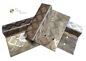 DIAMOND PLATE ALUMINIUM LOADING RAMP END KIT, TRIKE, 3-WHEELER 0100106 ...