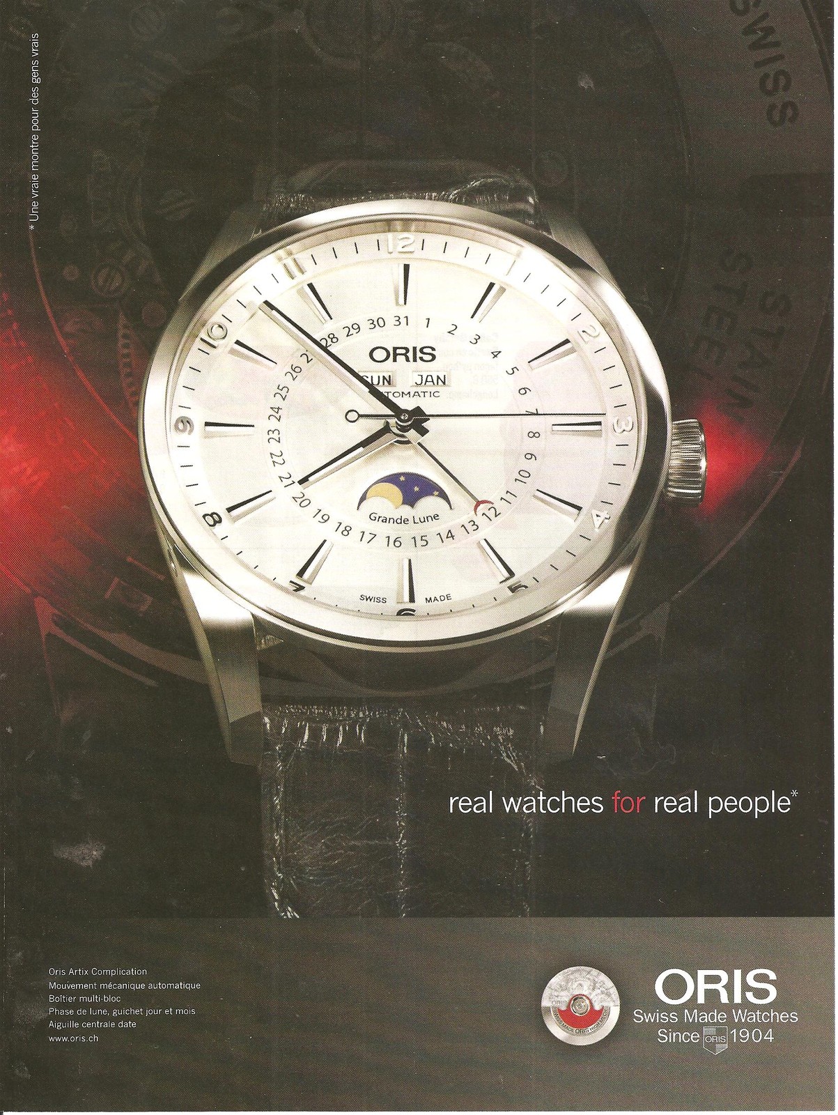 PUBLICITE MONTRE ORIS Advertising | eBay