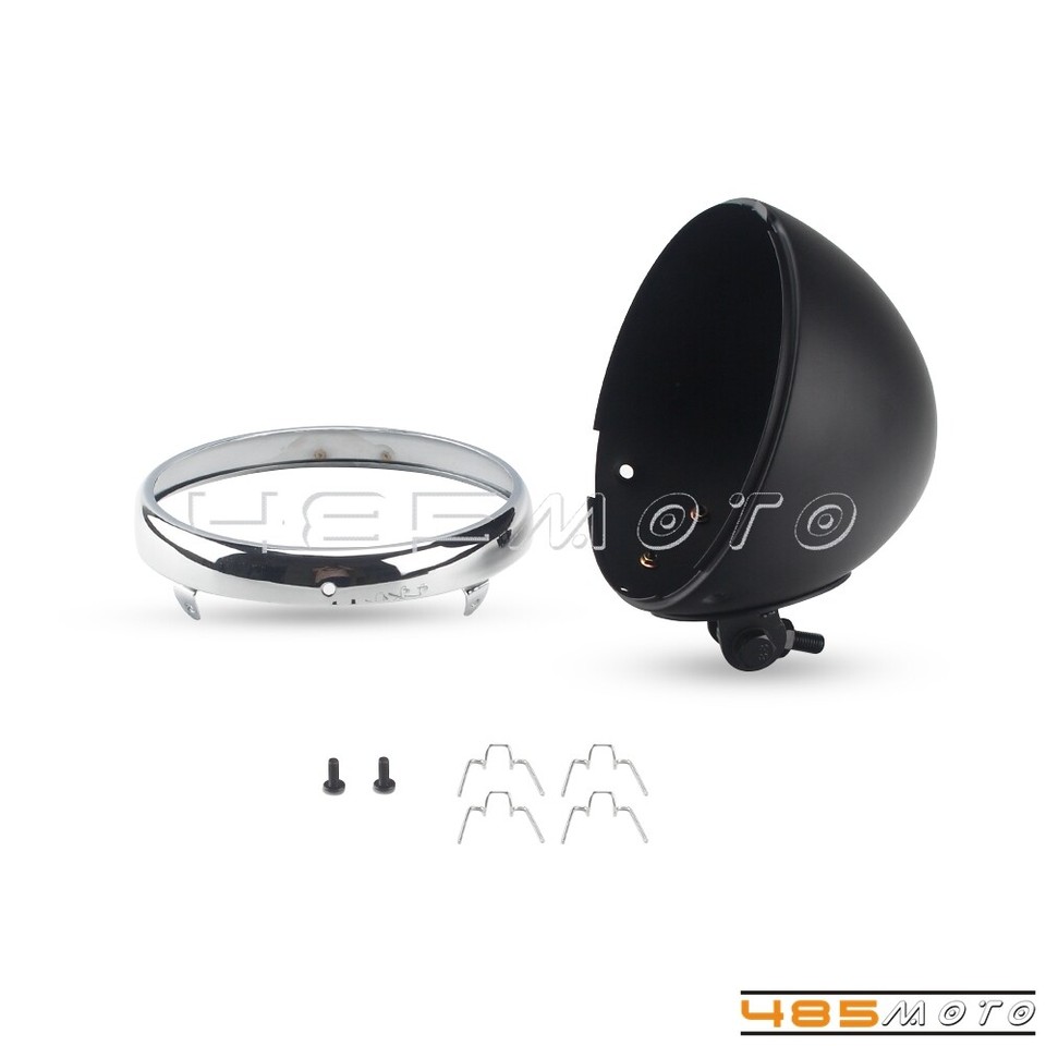 7" Inch Round Motorcycle Universal Headlight Bucket Housing For Harley ...
