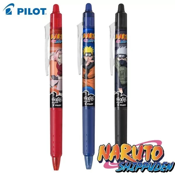 Pilot Frixion Clicker Erasable Rollerball Pens - Black Red Blue ...