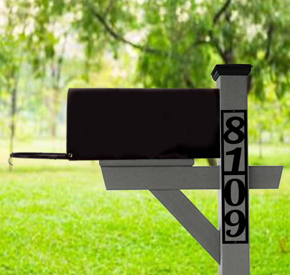 Custom Vertical Address Sign, Metal House Number Sign, Address Sign for ...