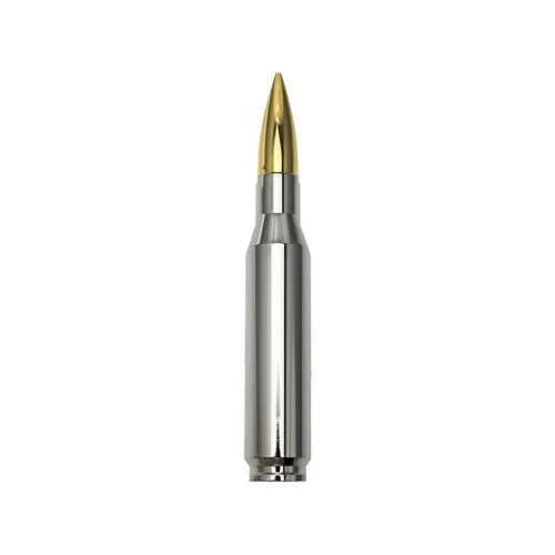 10 oz Gold & Rhodium Enhanced .50 Cal BMG Solid .999 Fine Silver Bullet ...