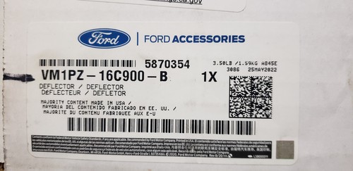 Genuine 21-23 Ford Bronco Sport Aeroskin II Black Hood Deflector VM1PZ ...