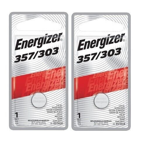 Energizer 357 Zero Mercury Silver Oxide Batteries 3 Pk | eBay