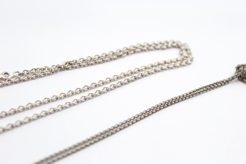 Sterling Silver Pandora Necklaces Locket Pendant Heart Charm x 2 (23g ...