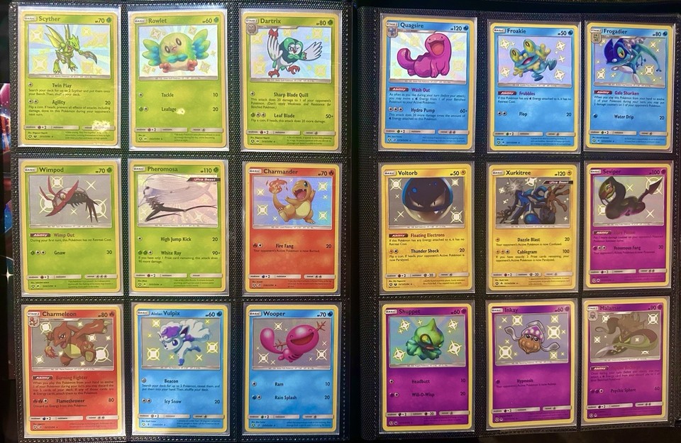 POKÉMON HIDDEN FATES MASTER SET 100% Complete With Hidden Fates Art Set ...