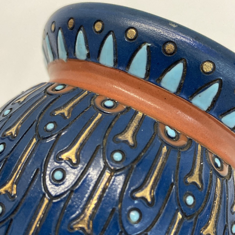 Villeroy & Boch Antique Art Nouveau German Mettlach Stoneware Enamel ...