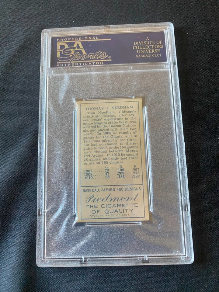 1911 T205 Tom Needham Cubs PSA 5.5 EX+ | eBay