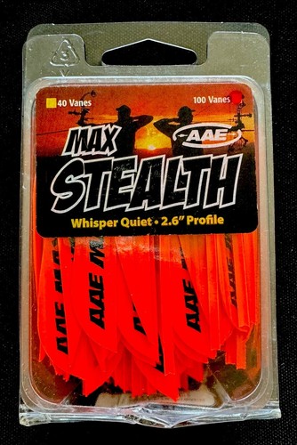 AAE MSFO40 Max Stealth - Fire Orange - 2.6" (100 Pack) - Quiet Arrow ...