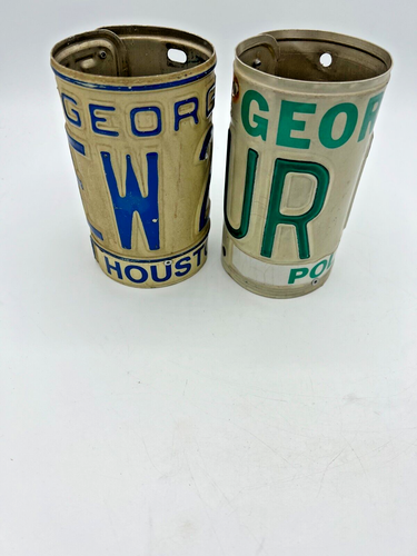 Pen holders made form original license plates (2 in lot) Georgia | eBay