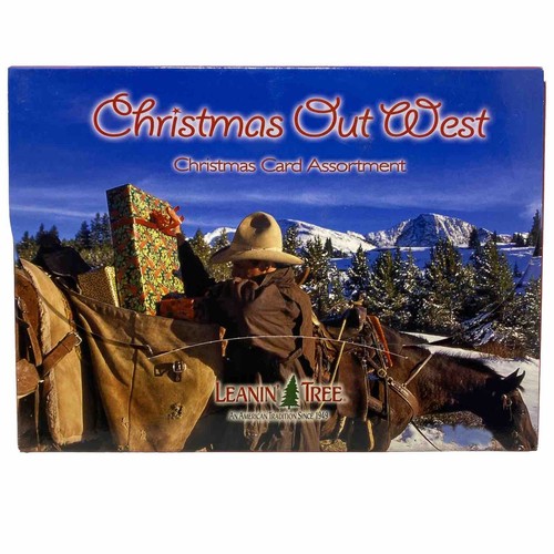 Leanin’ Tree Christmas Out West Christmas Card Assortment 20 Cards 22 ...