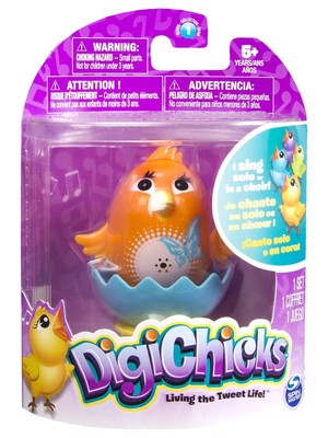 DigiChicks Single Pack Digi Bird Orange Chick Electronic Pet Flutter | eBay