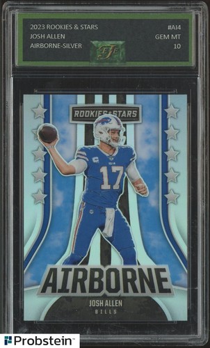 2023 Rookies & Stars #A14 Josh Allen Airborne Silver EJE 10 Gem Mint | eBay